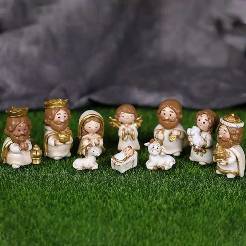 Kit de Santons miniatures - Noël Lumineux