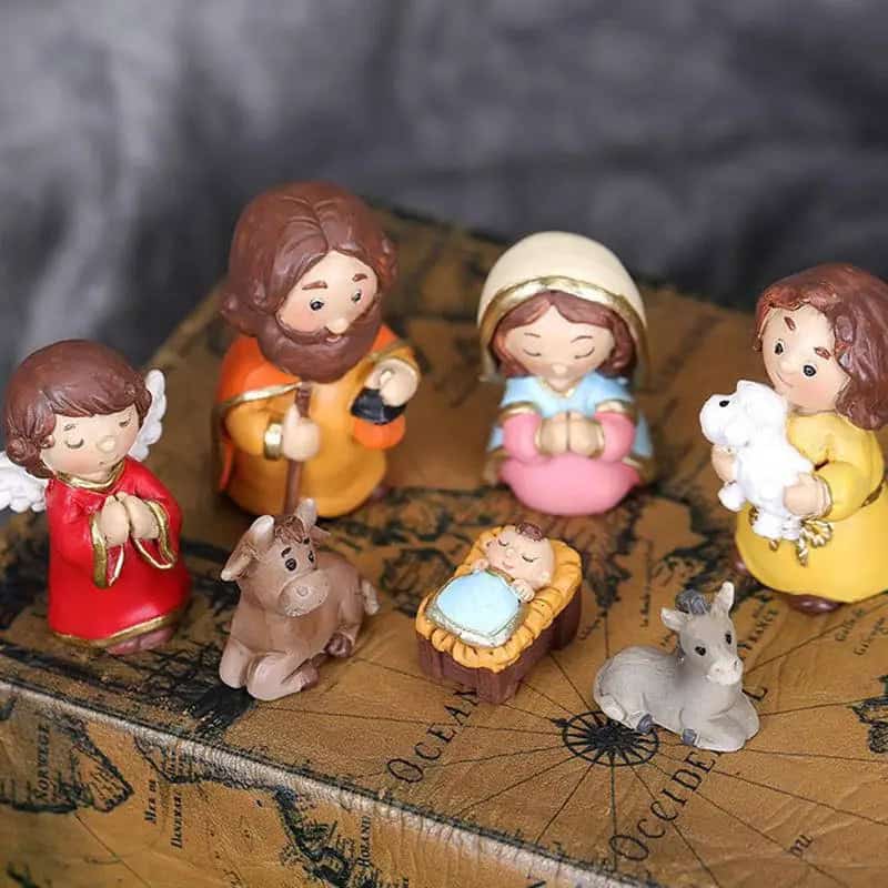 Kit de Santons miniatures - Noël Lumineux